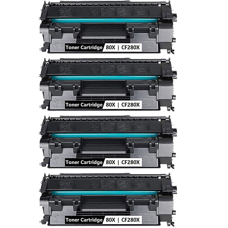 4x HP 80X Compatible Toner Cartridges (CF280X) – Ink Hub